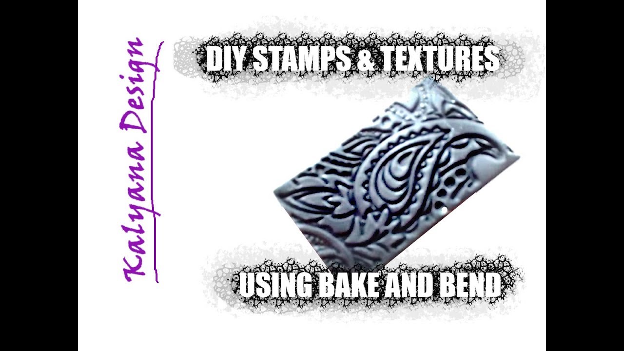 DIY negative textures using Bake and Bend - polymer clay tutorial 283