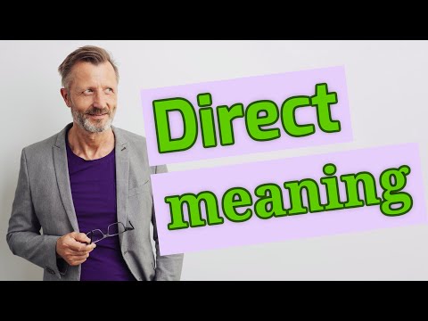 Direct | Meaning of direct