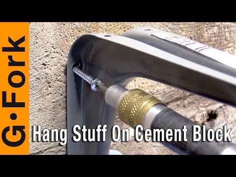 You Can Install Shelf Brackets On Cement Block