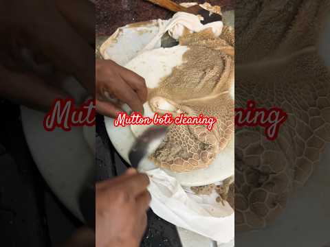 How we did mutton BOTI cleaning#mutton #boticurry #cleaning #how #trending #shortvideo #food #home