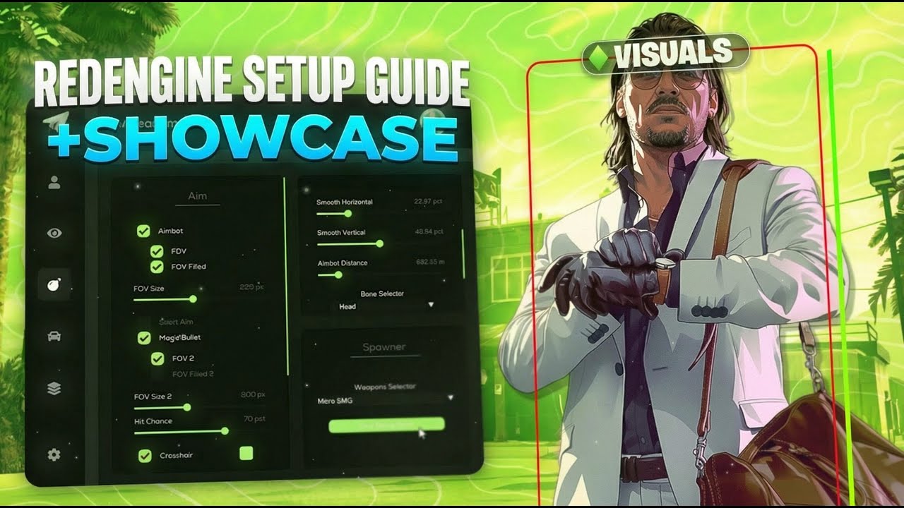 REDENGINE SETUP GUIDE + SHOWCASE | fivem cheat