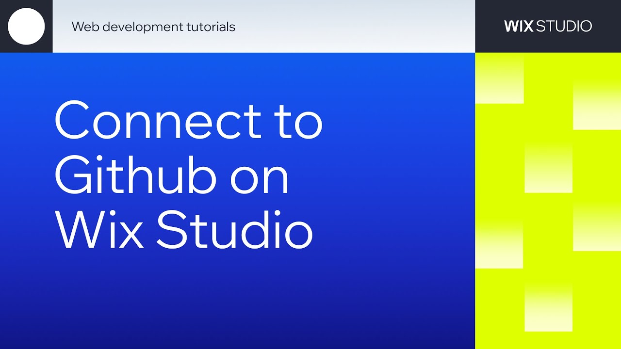 How to Connect Wix Studio to Github