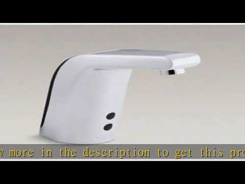 KOHLER K-13461-CP Sculpted Single-Hole Touchless DC-Powered Bathroom Sink Faucet with Insight Techn
