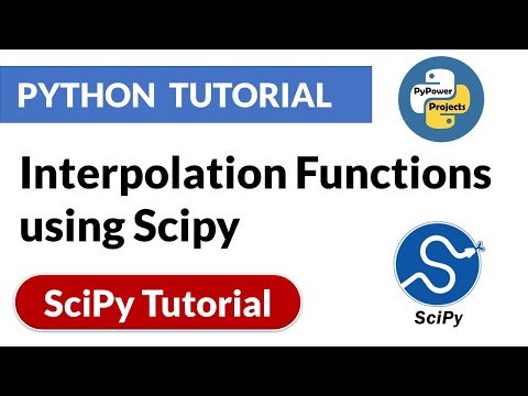 Interpolation Functions in Scipy | Scipy Python Tutorial | PyPower