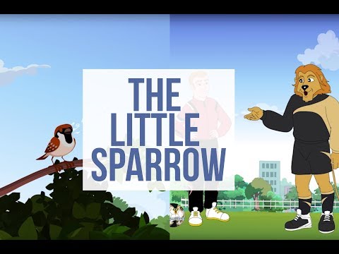 The Little Sparrow - Uncle Lion's Tales | Value Cartoon for Kids