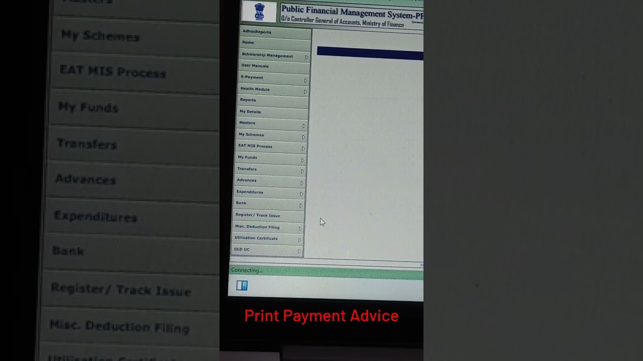 How to Print Payment Advice from www.pfms.nic.in
