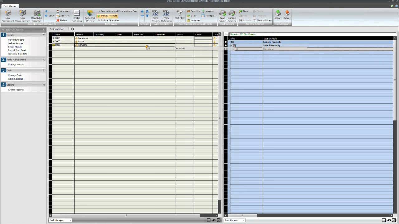 Feeding the Construction Schedule with Resources and Cost Data from the Estimate.wmv