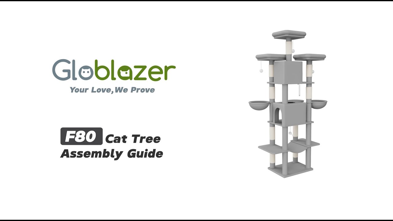 Globlazer F80 Cat Tree Assembly Guide
