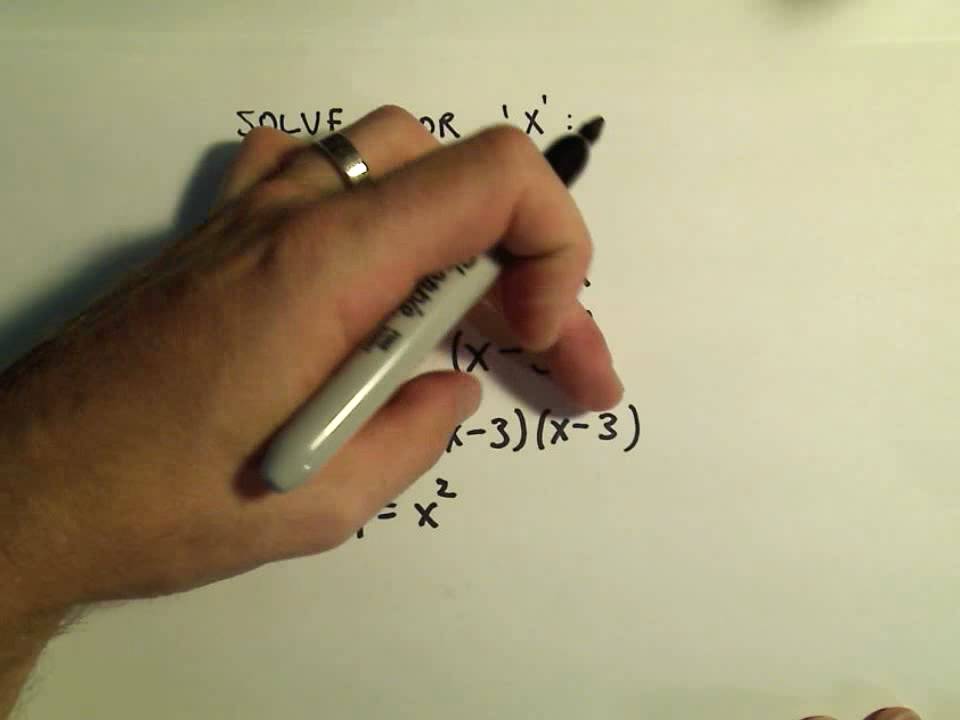 Solving an Equation Involving a Single Radical (Square Root) - Example 3