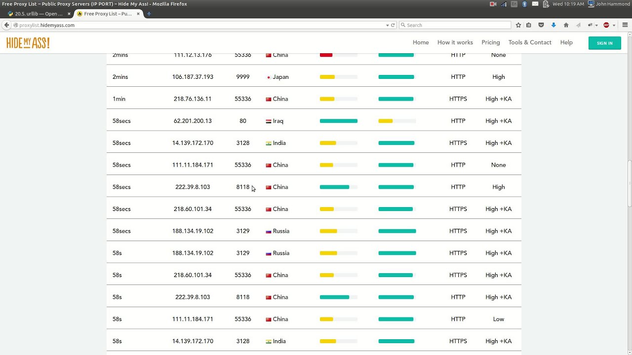 Simple Proxy in Python [urllib] 04