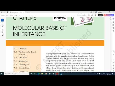 Ch 5 Molecular Basis of Inheritance Class 12th NCERT CBSE Audio Book | NCERT AUDIO BOOK| CBSE