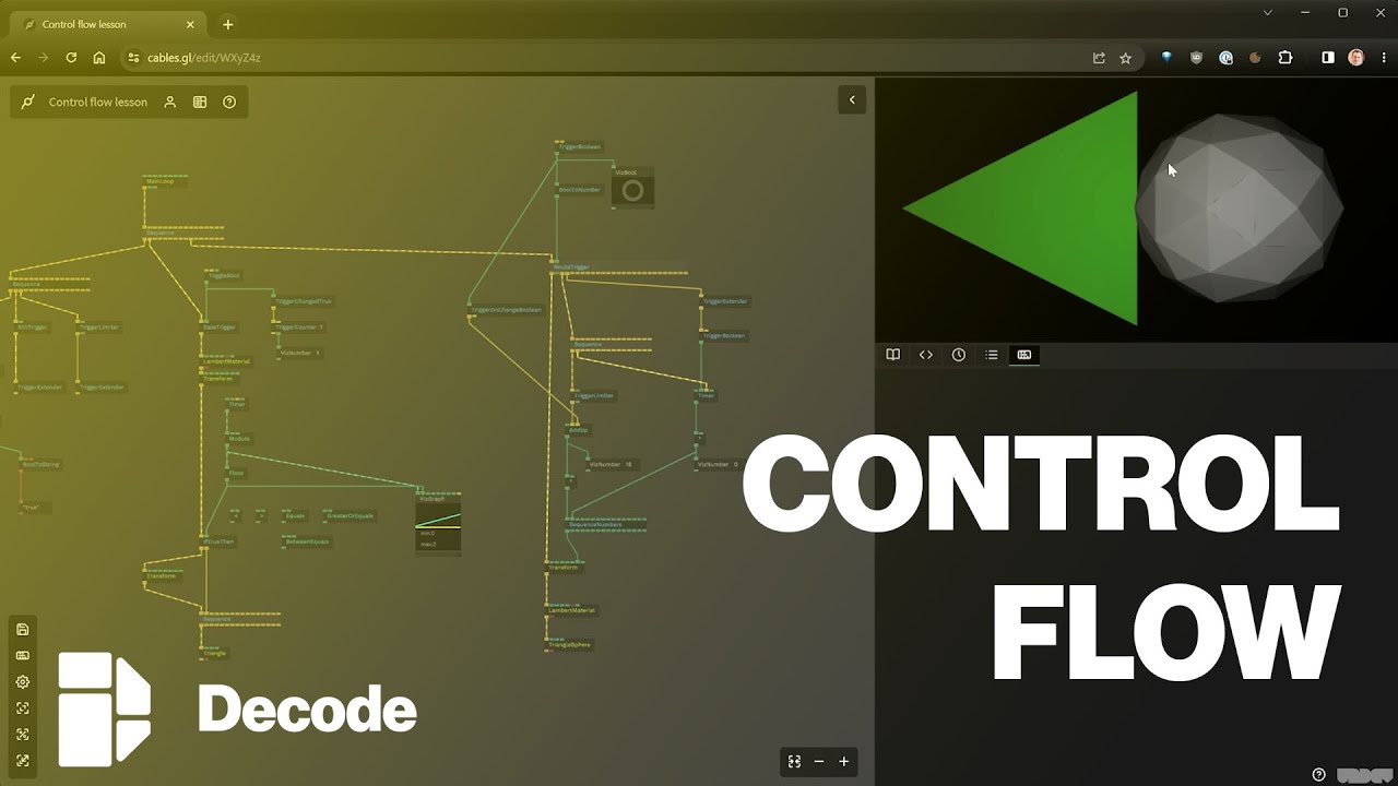 Control Flow (3/13) - Intro to Cables.gl