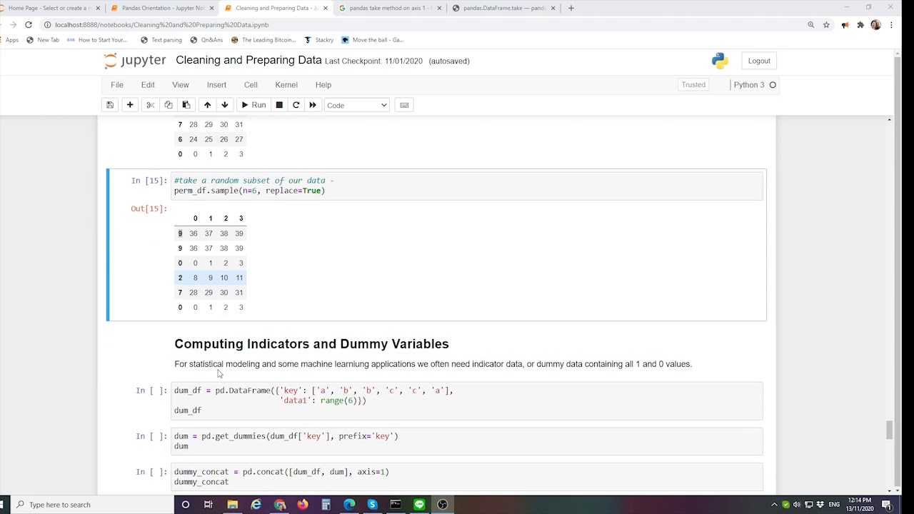 Lsn 10 - Permutations, Random Sampling and Dummy Encoding