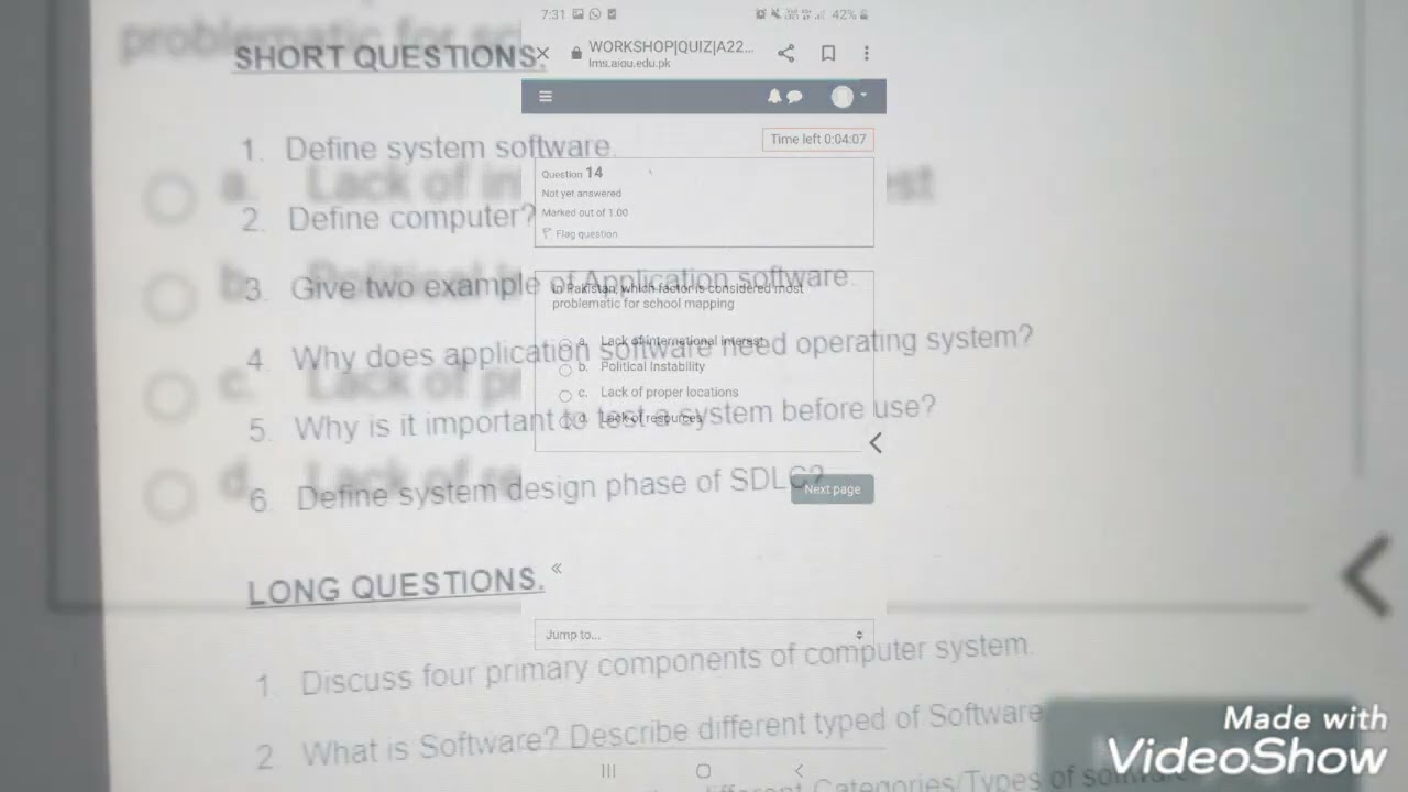 8625 solved quiz spring 2022 for B.ed Students