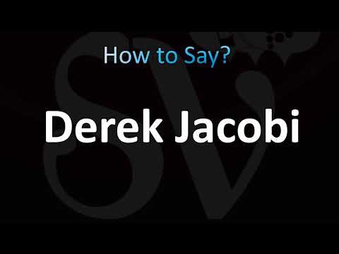 How to Pronounce Derek Jacobi (Correctly!)