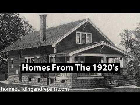 20 Different Homes With Floor Plans From The 1920's - Architectural Design Slideshow
