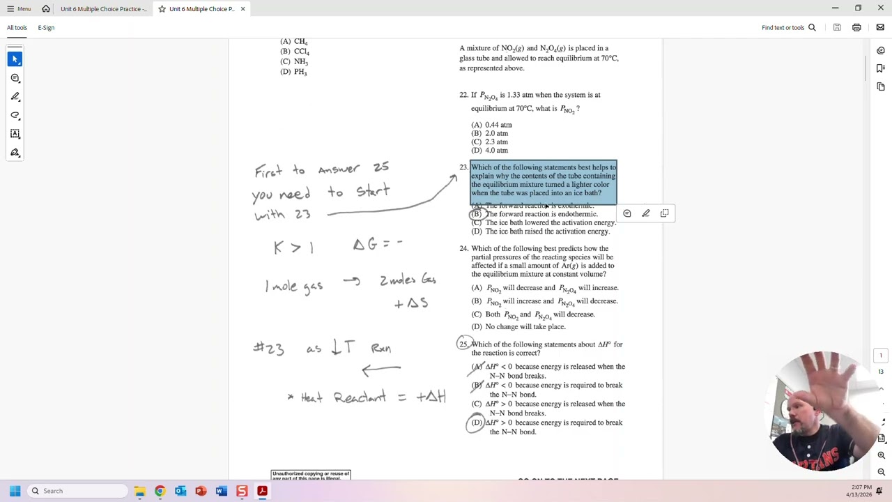 Unit 6 Multiple Choice Practice   VIDEO Explanation