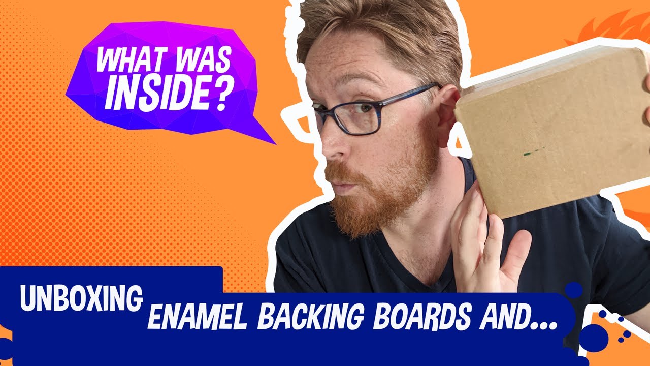 New Enamel Pin Backing Boards and FREEBIES! Unboxing...