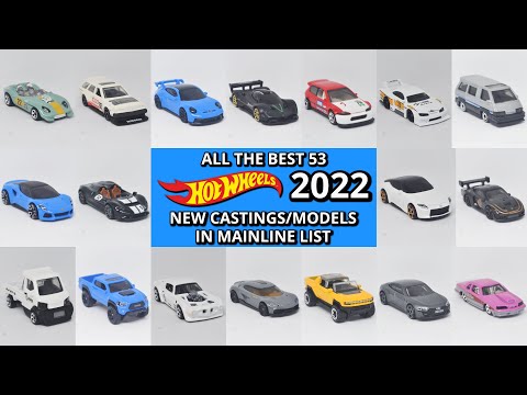 All the Best 53 Hot Wheels 2022 New Castings/Models in Mainline List | Zonda R, Gemera, Civic & MORE