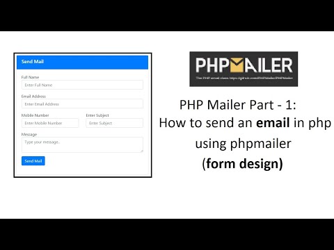 Learn PHP Mailer Part 1 How to send an email in php using phpmailer form design - Mind Luster