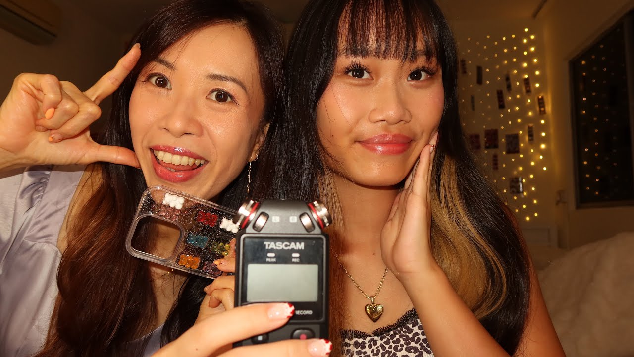 my mom tries ASMR with the tascam for the first time 💐ྀི˚.༘⋆