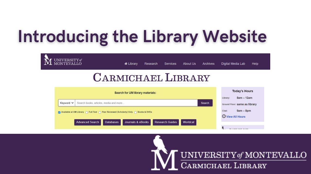 Library Website Introduction