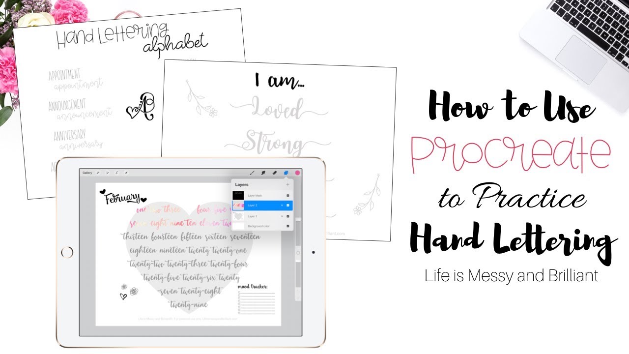 How to Practice iPad Lettering/ Hand Lettering in the Procreate app