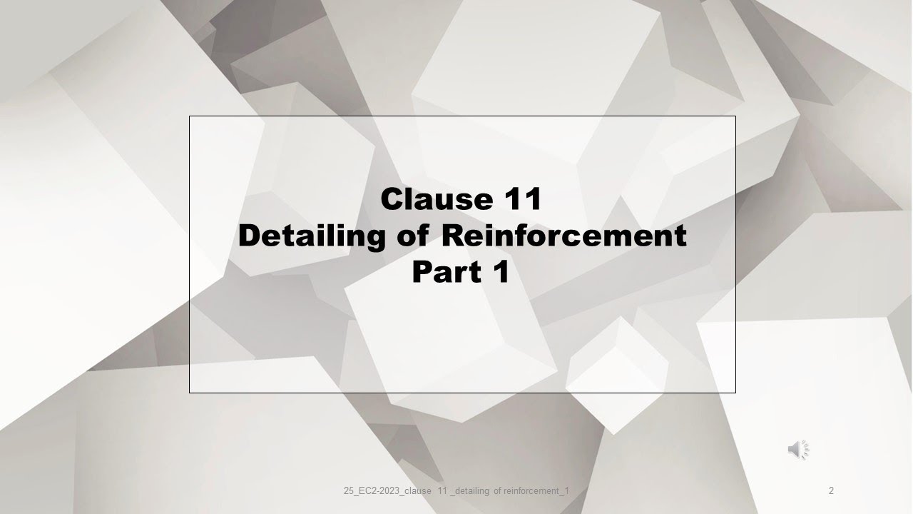 25 EC2 2023 clause 11 detailing of reinforcement 1