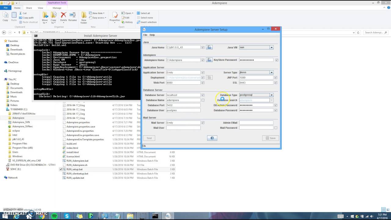 Installation of Adempiere
