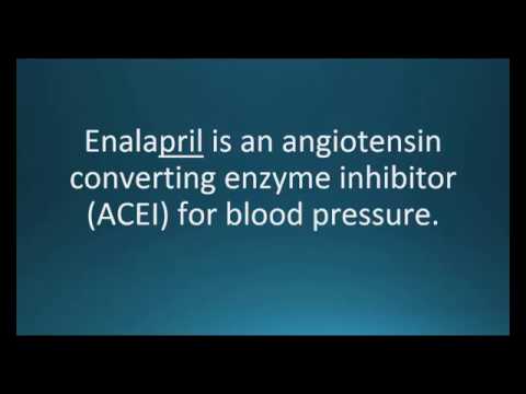 How to pronounce enalapril (Vasotec) (Memorizing Pharmacology Flashcard)