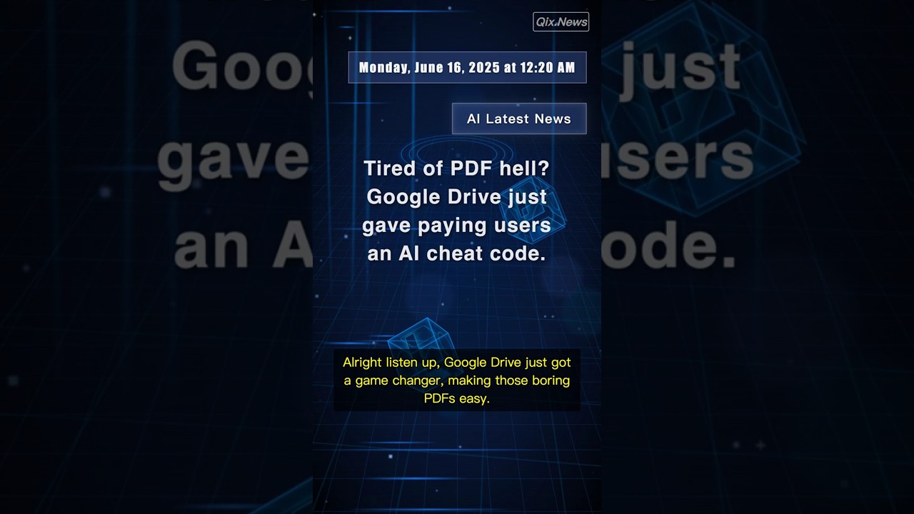 Tired of PDF hell? Google Drive just gave paying users an AI cheat code. GoogleDrive GeminiAI