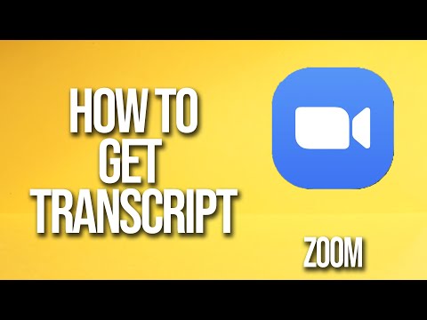 How To Get Transcript Zoom Tutorial