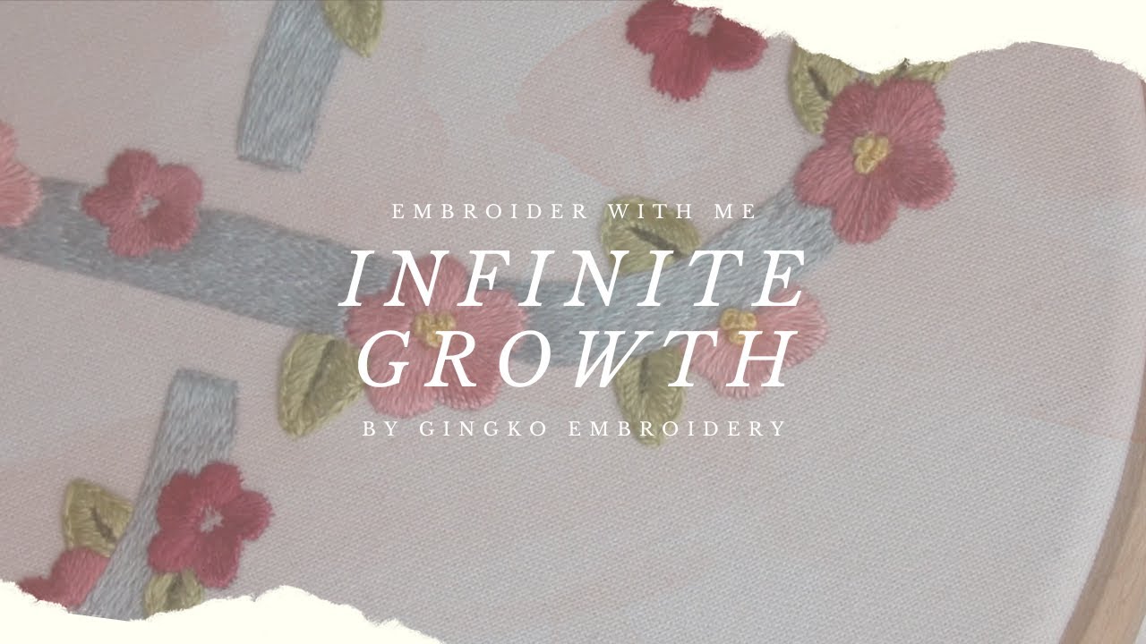 Embroider with Me | Infinite Growth Pattern PDF | Gingko Embroidery