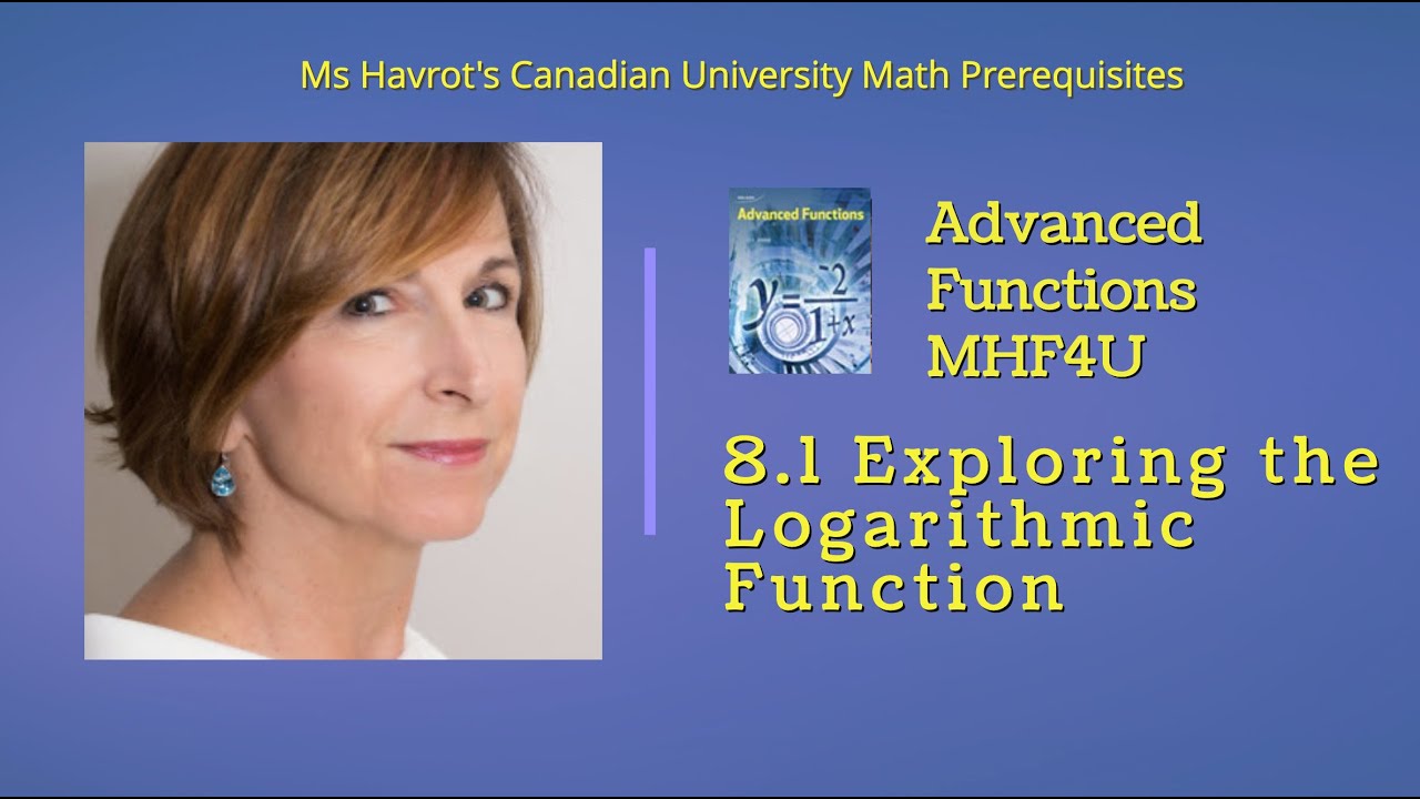 Advanced Functions 8.1 Exploring the logarithmic Function