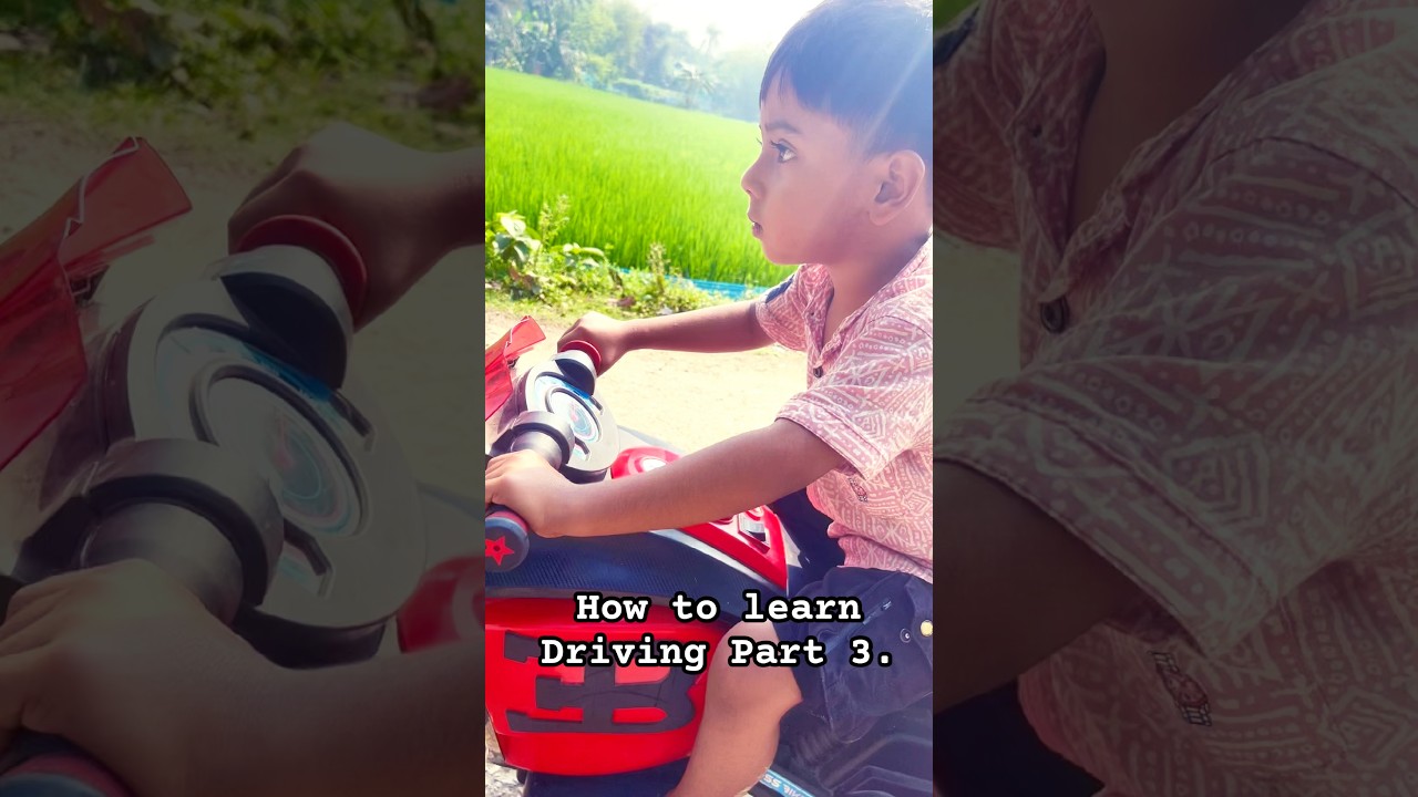 How to Learn Driving Part 3. #ayaan #automobile #livestock #driving #roadready #youngdrivers