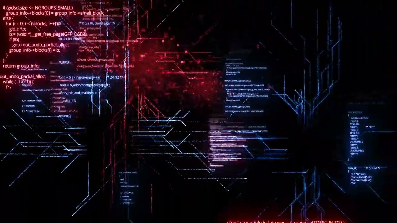 [10 HOURS] Cyber Code World | Animation Background | Video Only (1080 HD)