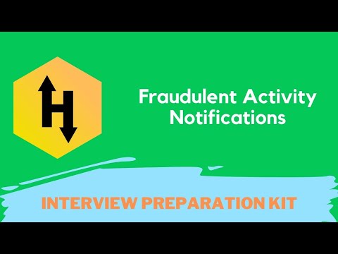 HackerRank Fraudulent Activity Notifications problem solution in Python | Interview Preparation kit