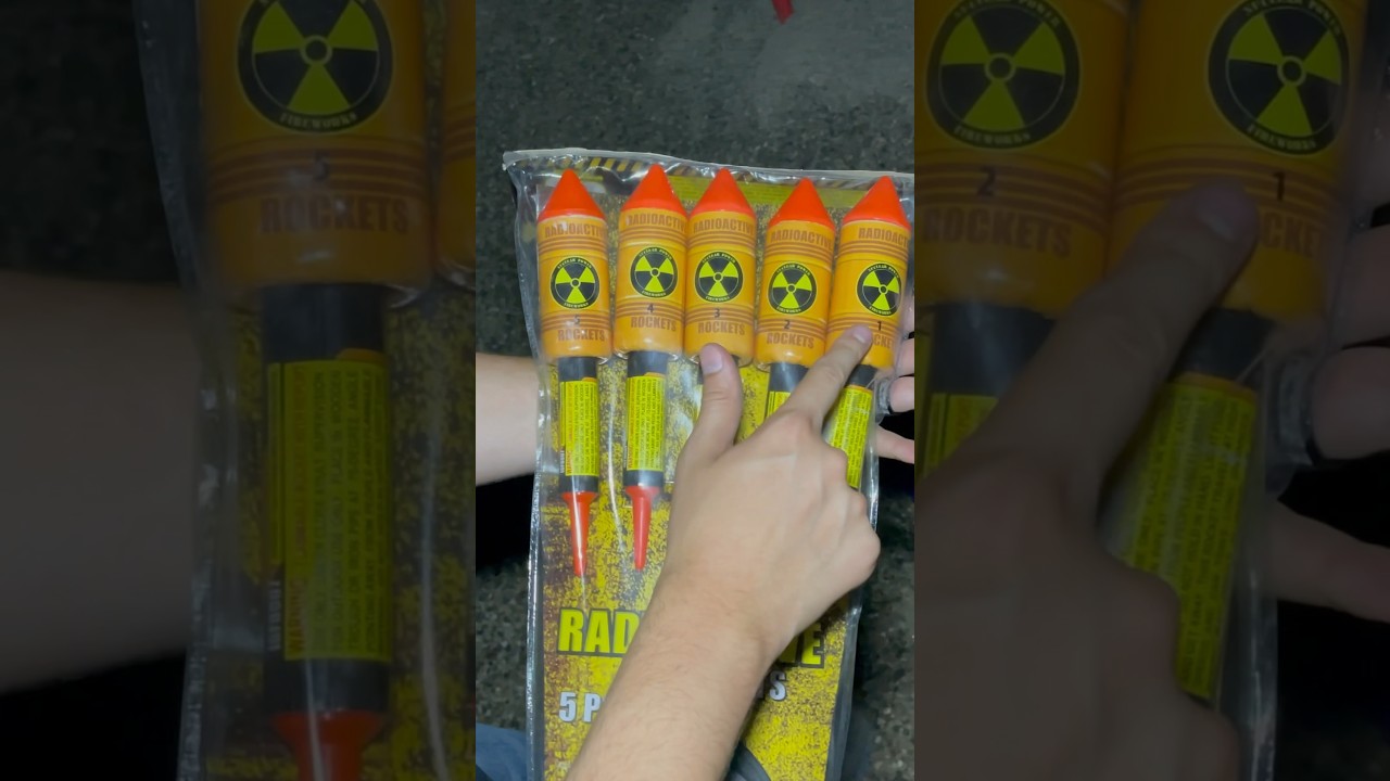 RADIOACTIVE FIREWORK ROCKETS ARE NUTS #Shorts #Fireworks