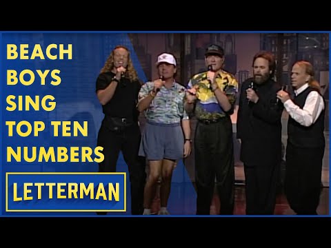 Beach Boys Sing Dave's Top Ten List Numbers | Letterman