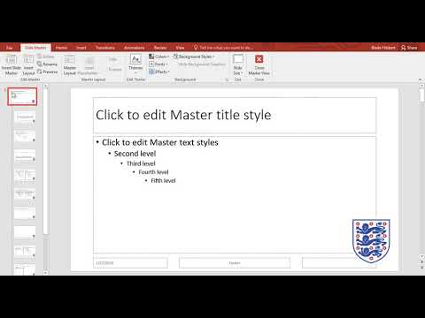 Microsoft PowerPoint - Deleting Images Using the Slide Master