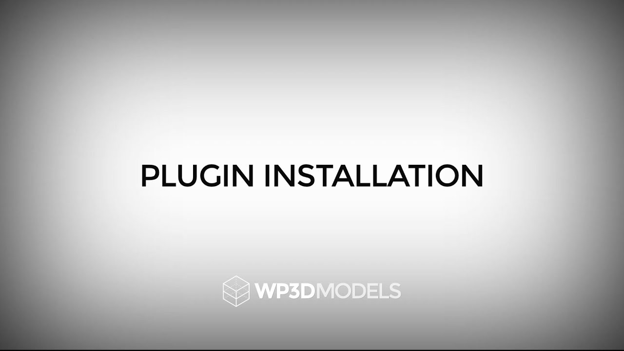 Installing WP3D Models WordPress Plugin