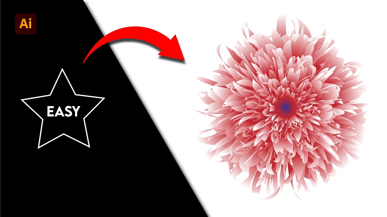 Create stunning floral vectors in Adobe Illustrator 2024 #adobe