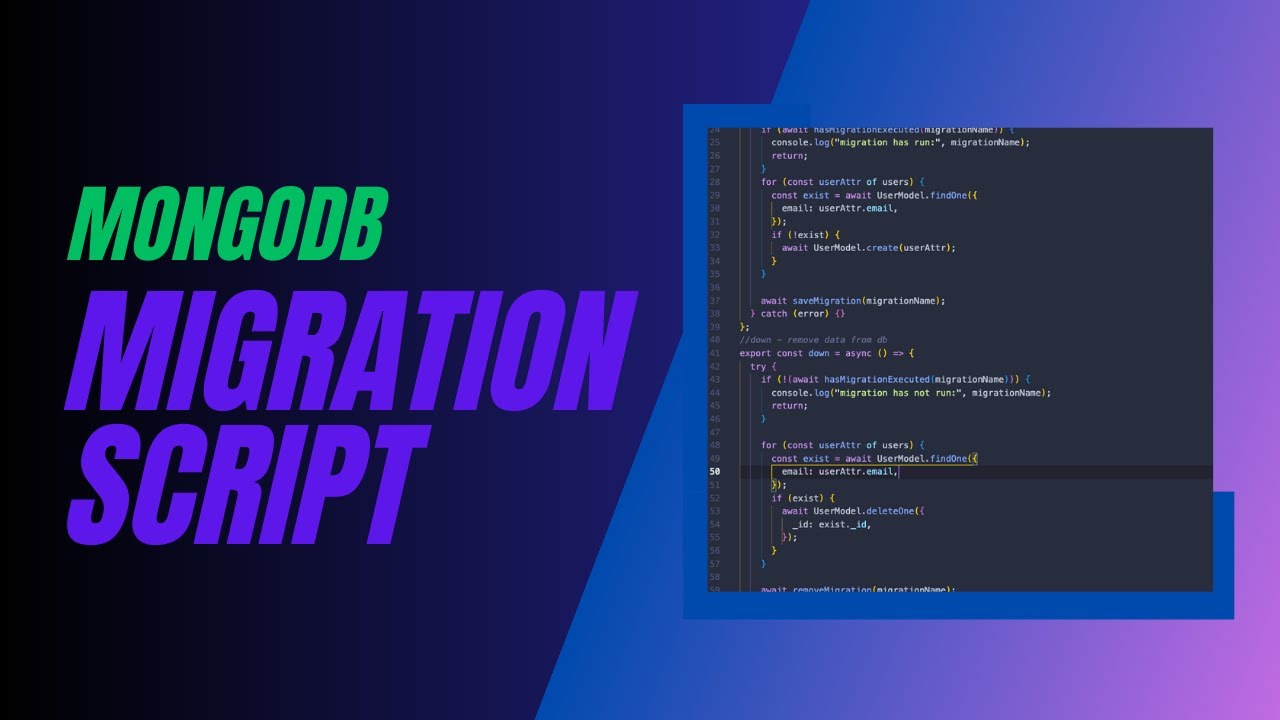 CUSTOM MONGODB MIGRATION