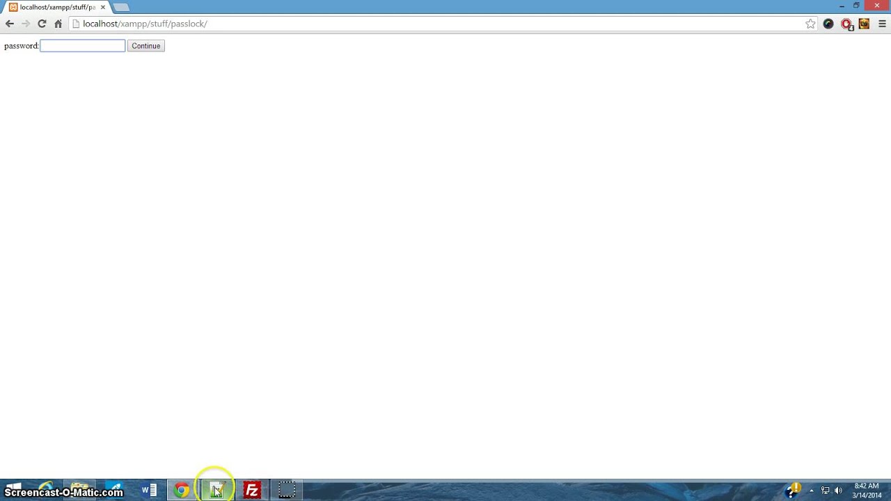 CodeTheWeb Tutorials - How to make a PHP passcode lock page