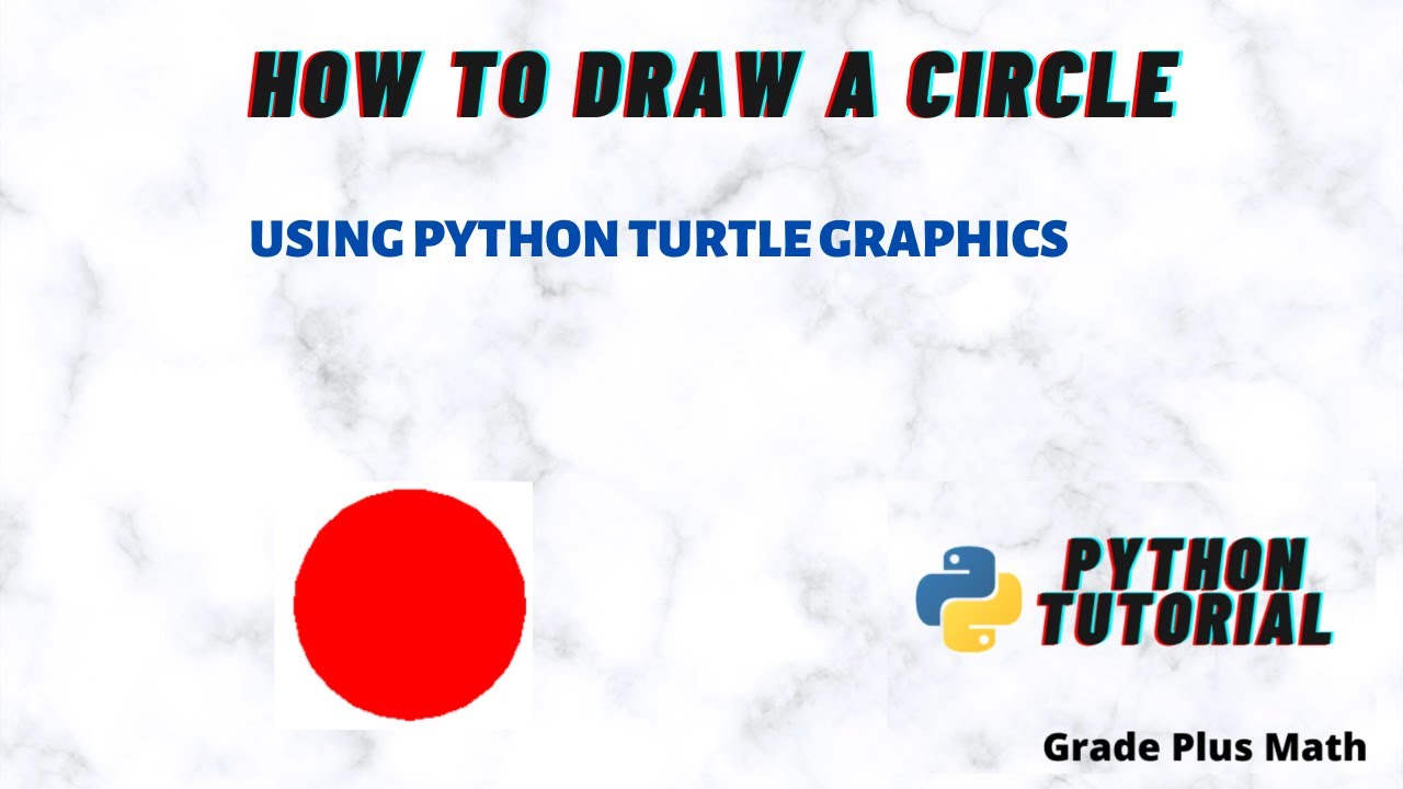 How to draw a circle using turtle graphics in python