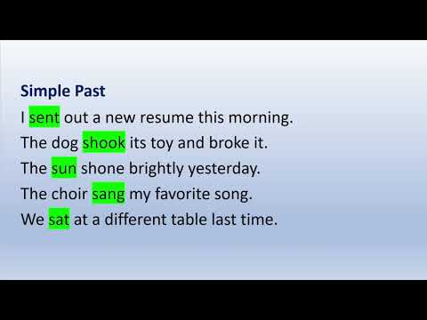 Verb Forms ‘Send’ to ‘Sit’