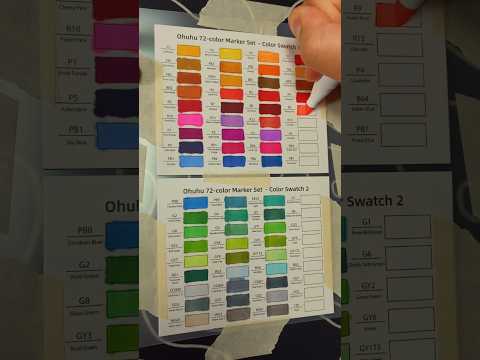 Marker Swatch #art #artdrawing #markers #copic #swatches #asmr #satisfying