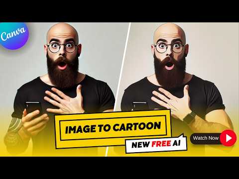 How to Cartoonize an Image Using Canva | New Free AI Cartoon Filter Tutorial 2024