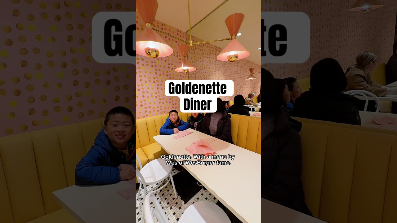 New diner Goldenette with WesBurger menu #sfrestaurants #sfeats #sfburgers