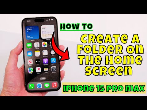 How to Create A Folder On The Home Screen iPhone 15/15 Pro Max